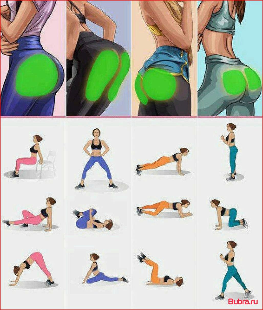 Упражнения для ягодиц и бедер в домашних условиях